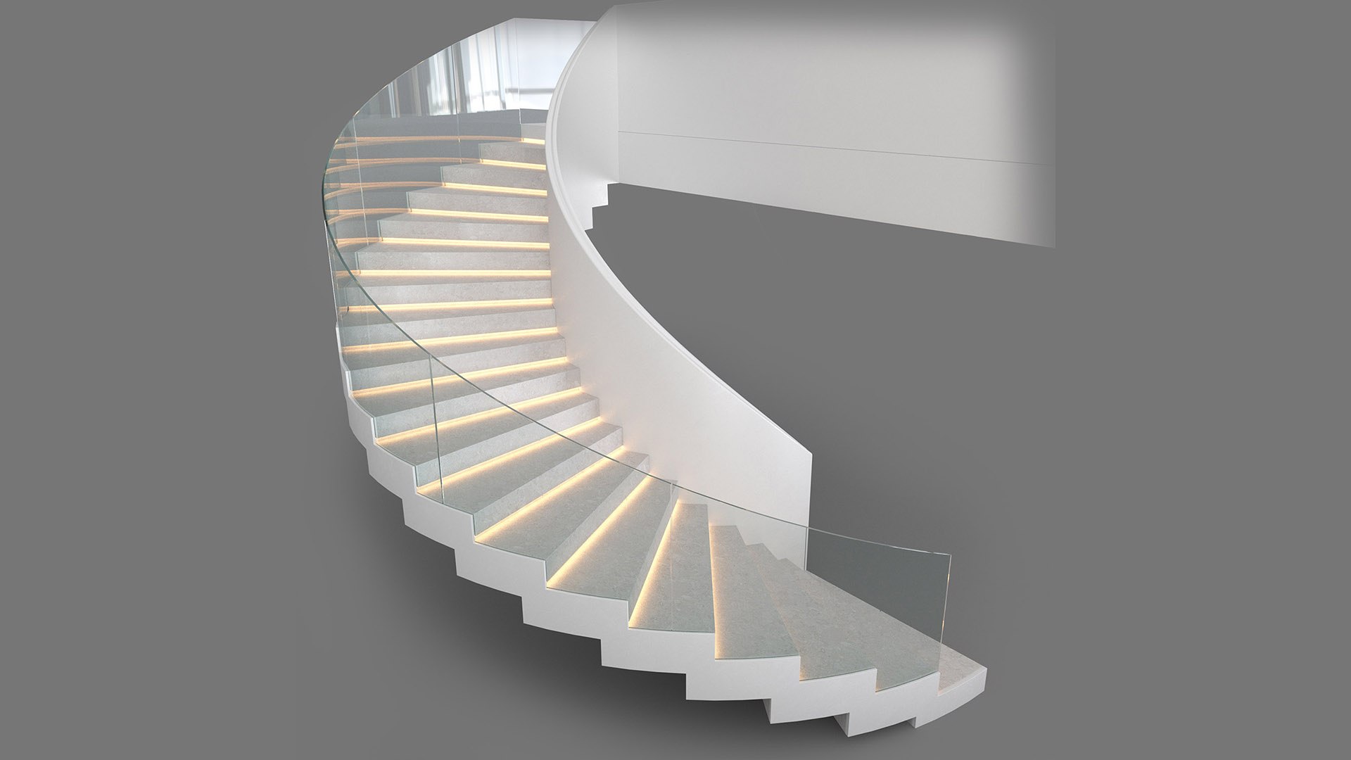 Spiral interior stair 03 3D model - TurboSquid 2173424