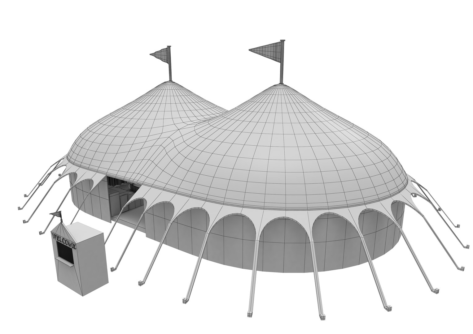 Circus Interior Exterior Model - TurboSquid 1546011