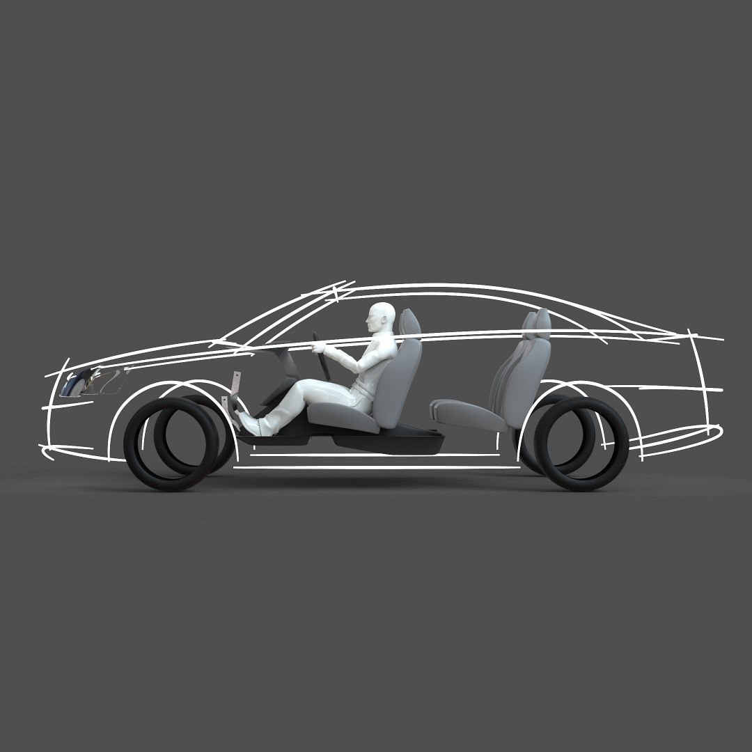 3D Template Car Ergonomic - TurboSquid 1363401