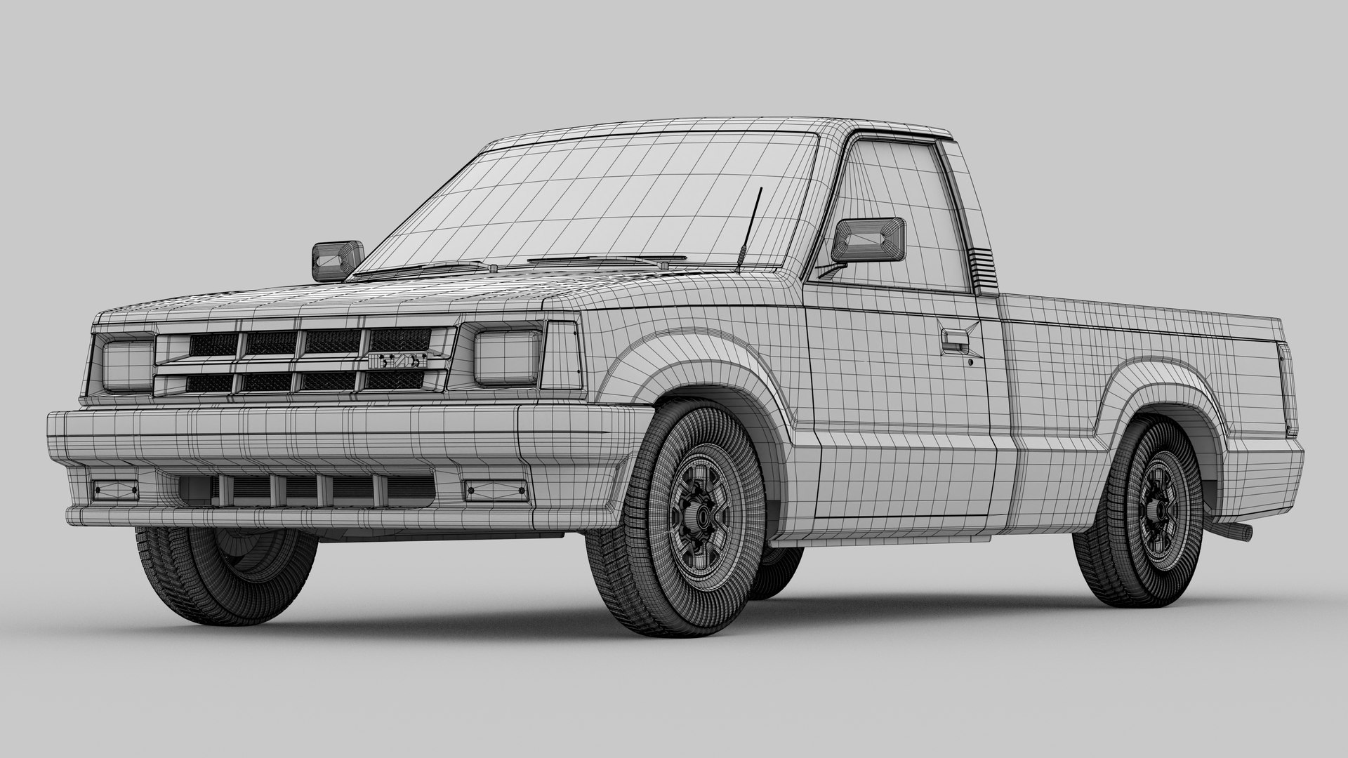 1985 - 1998 Mazda B2200 3D Model 3D - TurboSquid 1831507