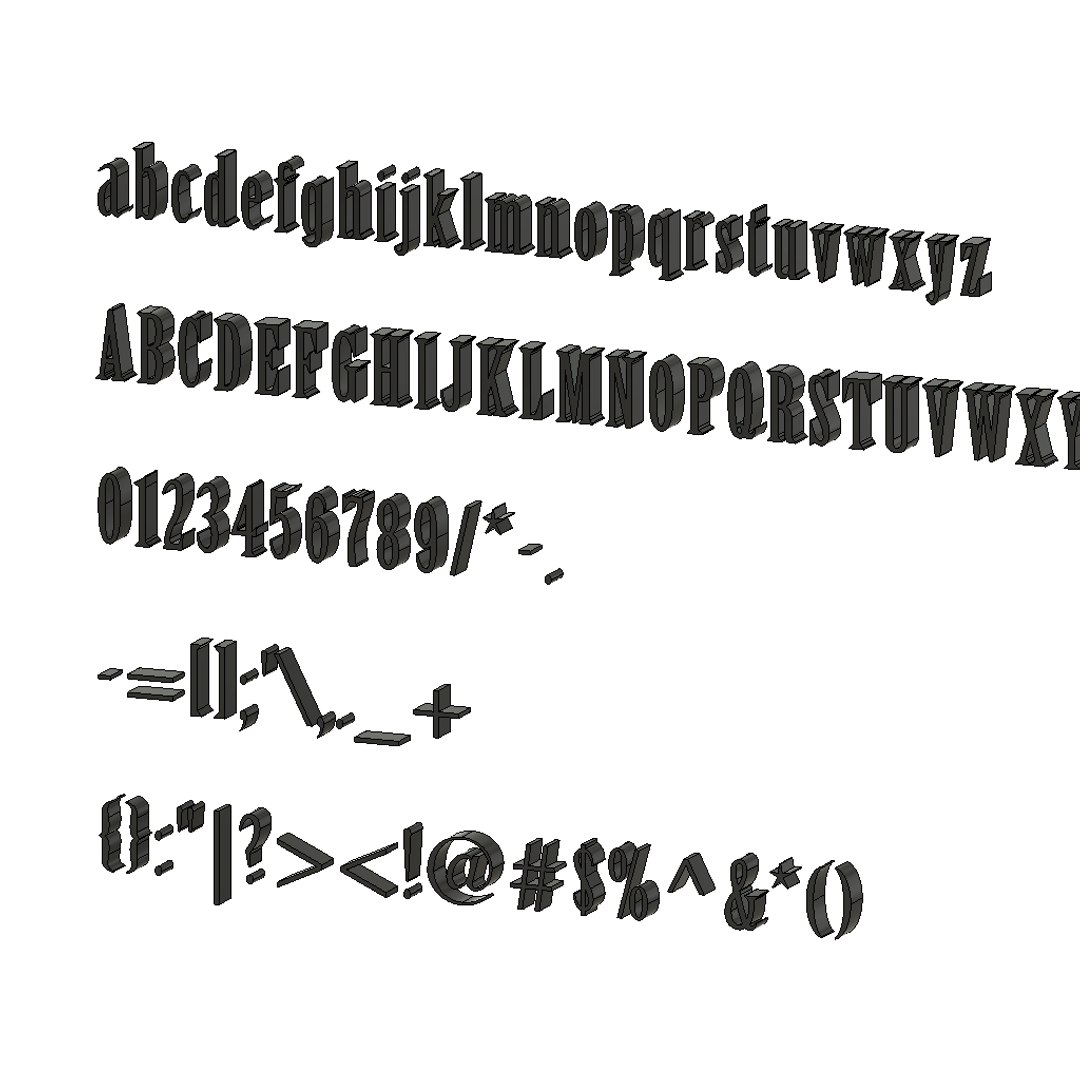 Birch Std Font Cg 3D Model | 1143129 | TurboSquid