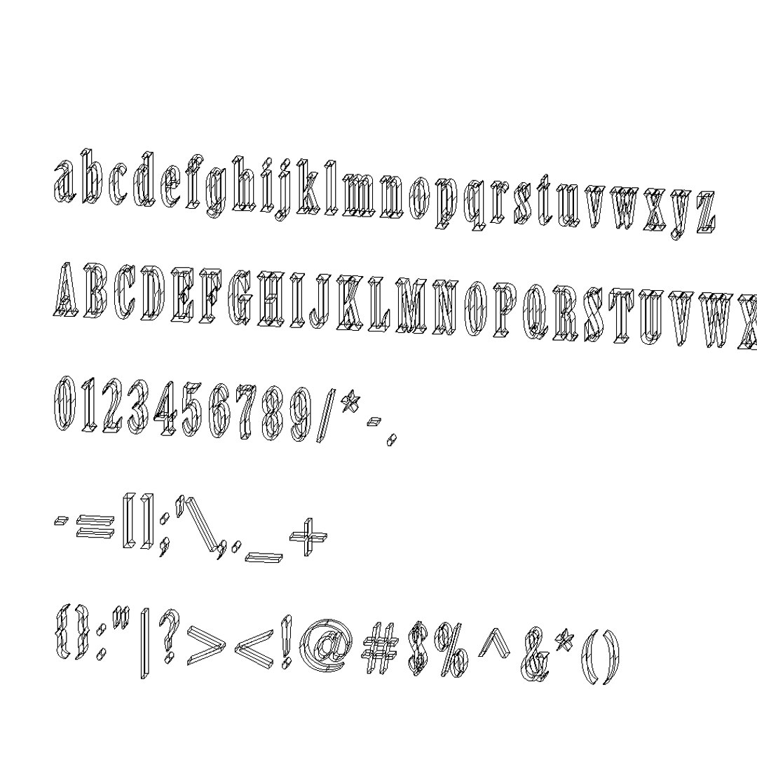 Birch Std Font Cg 3D Model | 1143129 | TurboSquid