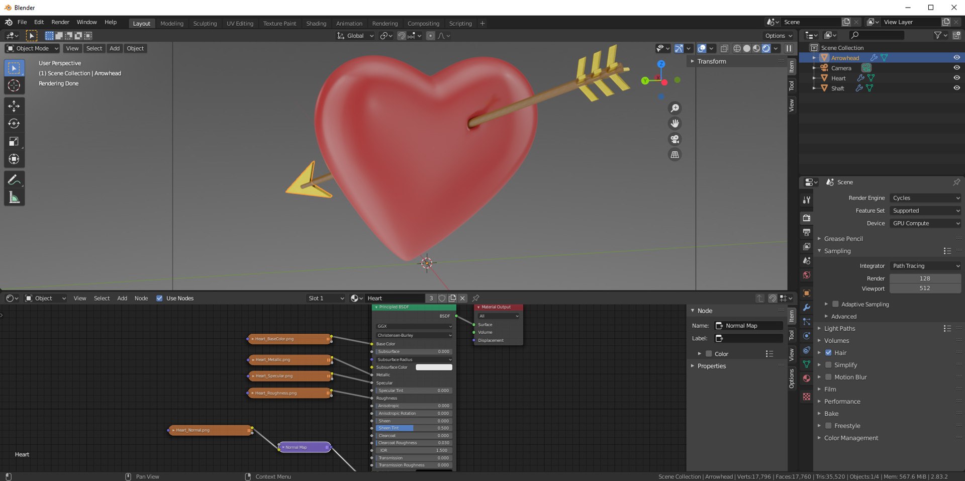 Heart 3D Model - TurboSquid 1657535
