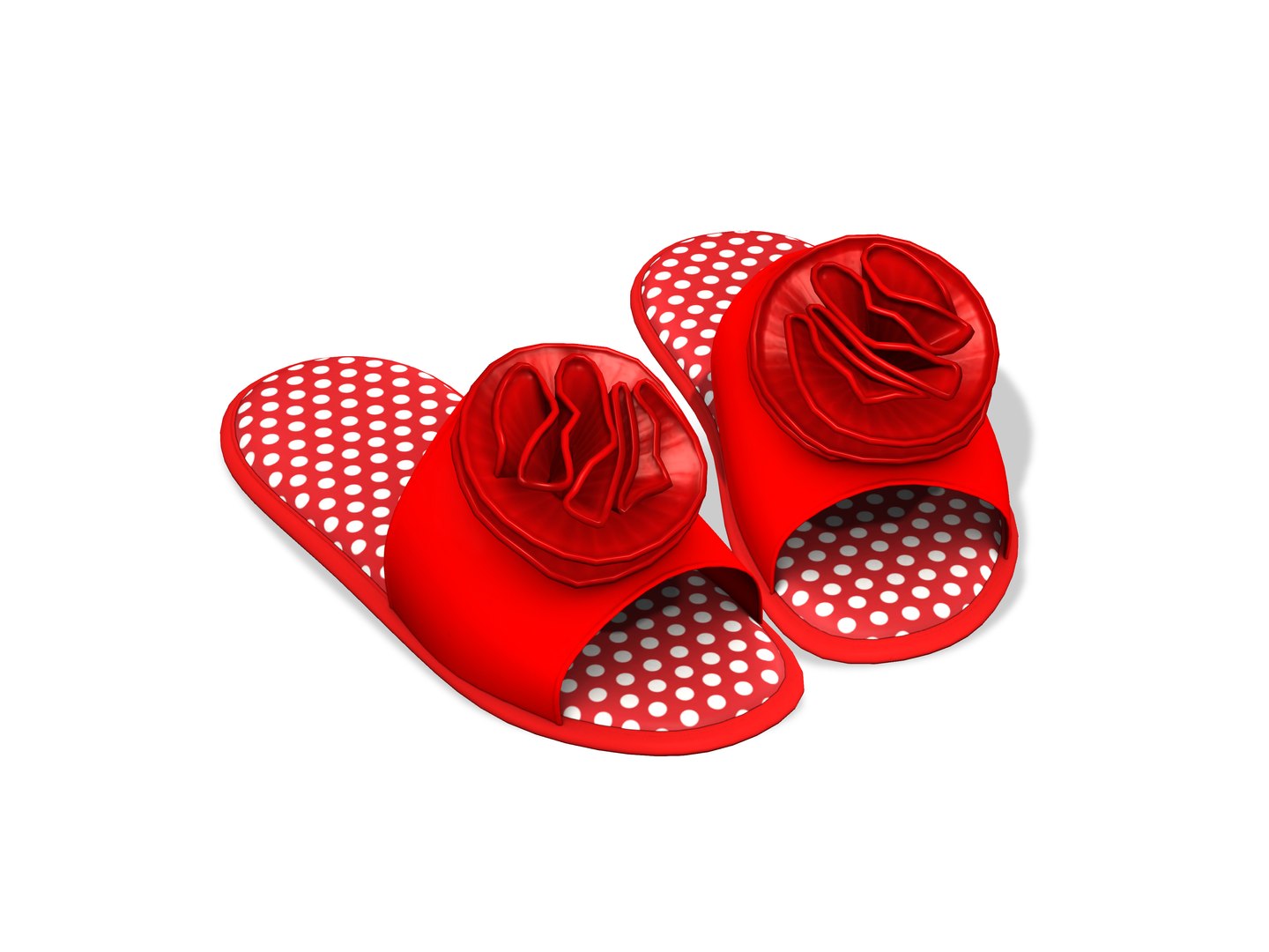 3D Rose Slippers - TurboSquid 1748385