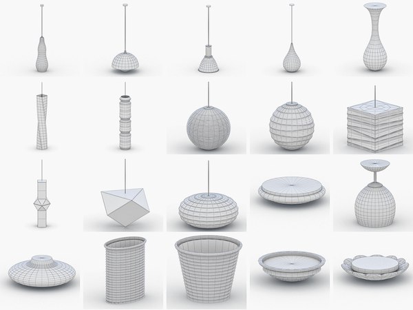 3D light fixtures - 160 model - TurboSquid 1219397