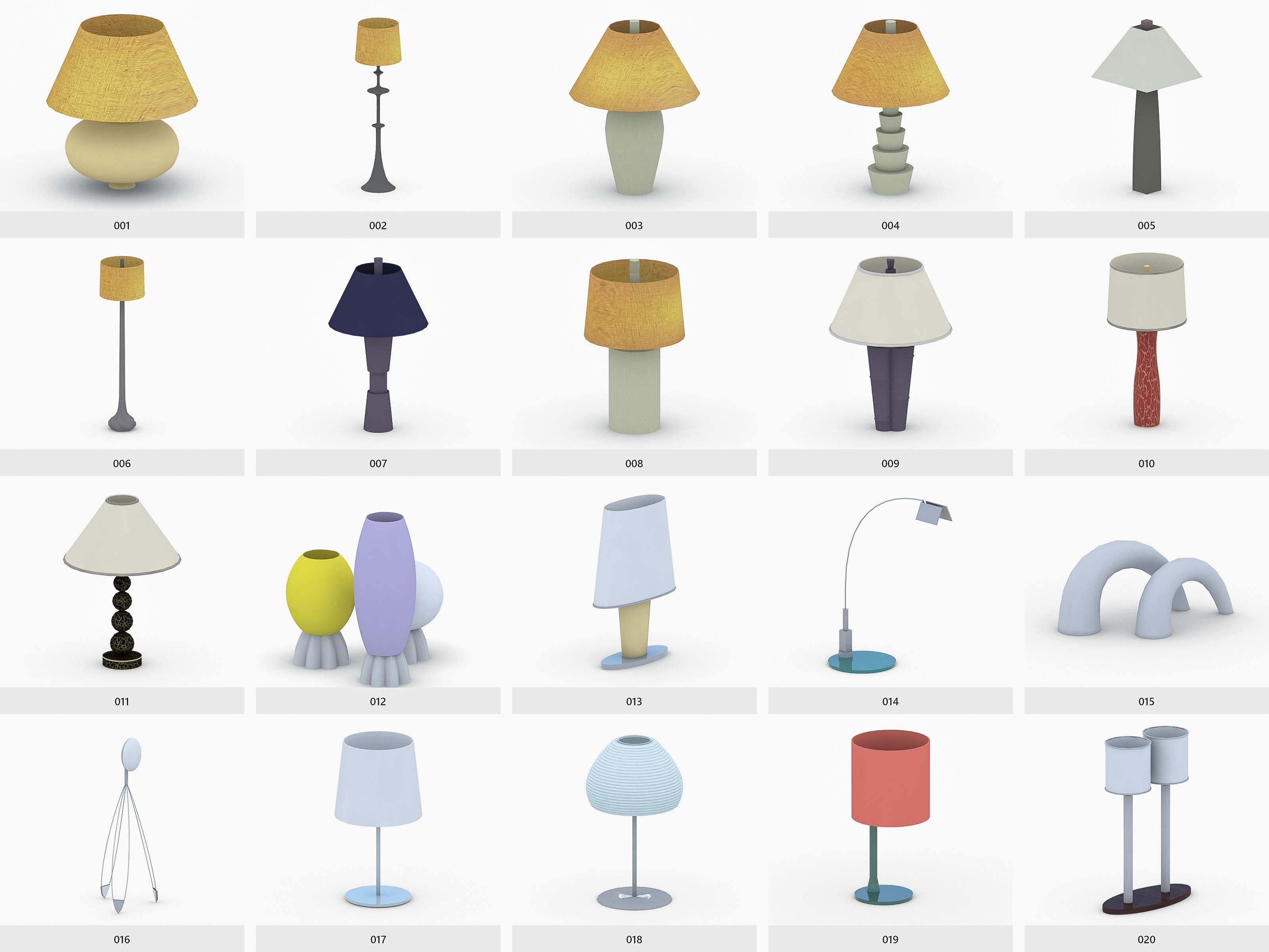 3D light fixtures - 160 model - TurboSquid 1219397