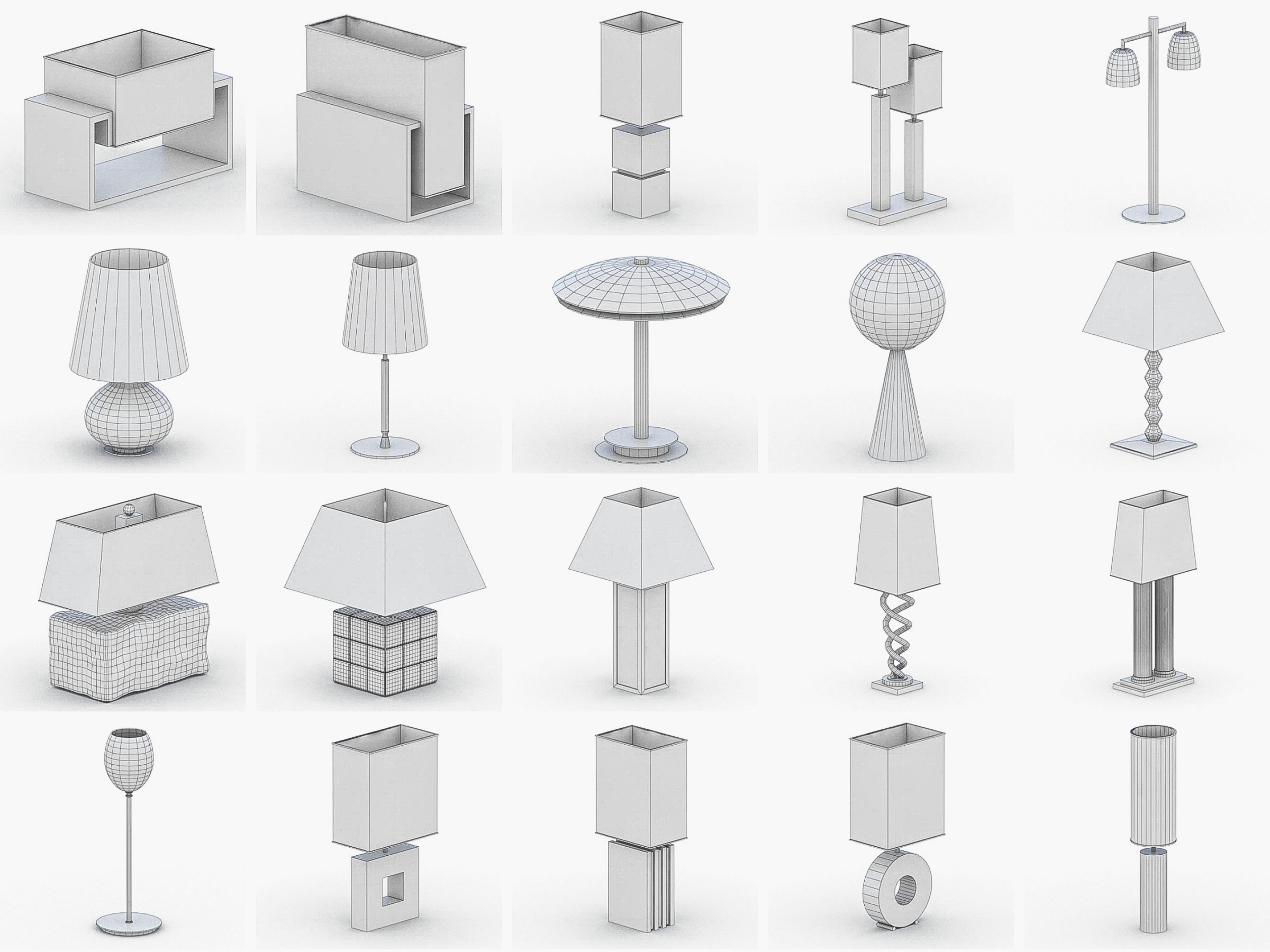 3D light fixtures - 160 model - TurboSquid 1219397