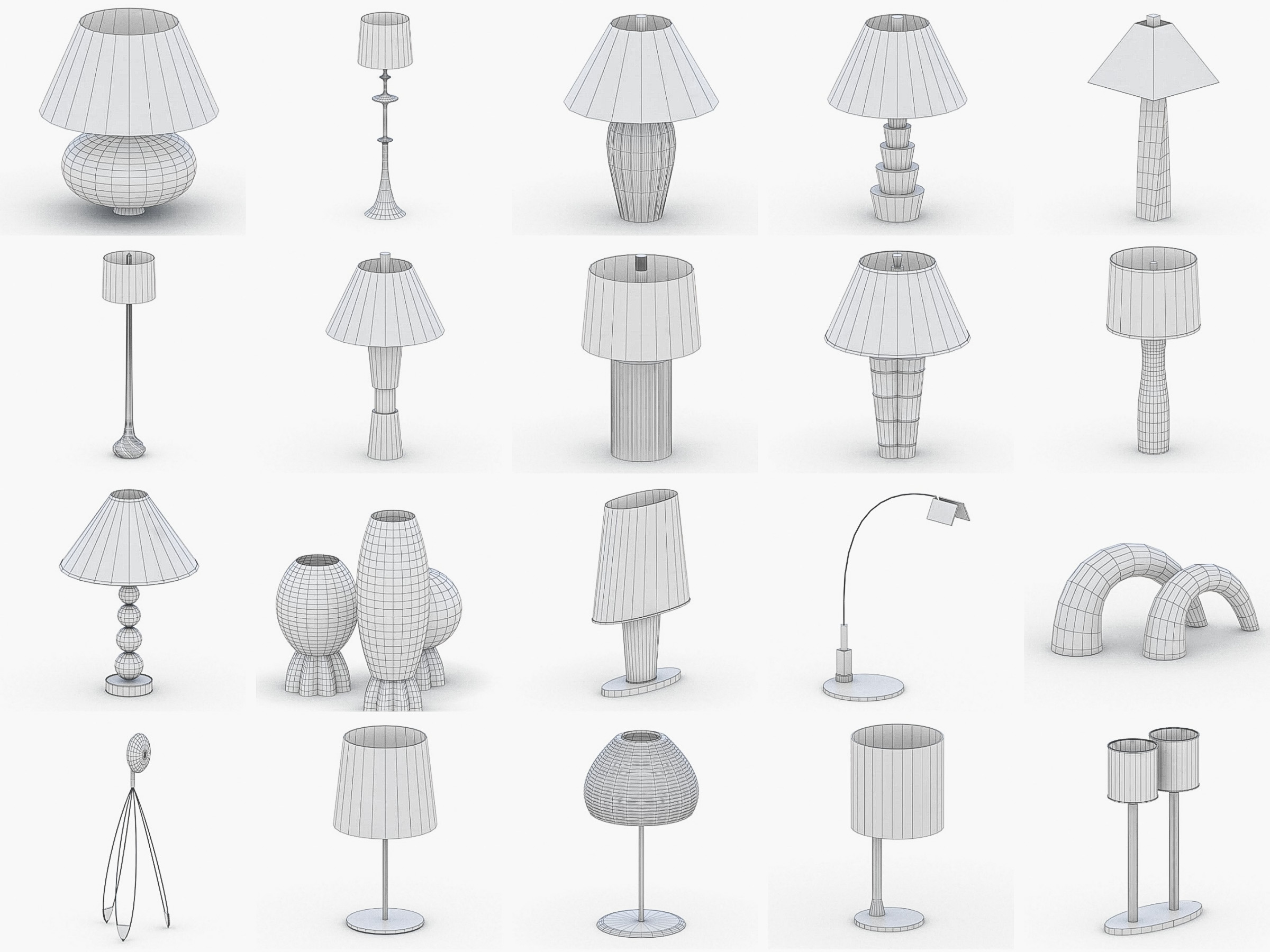 3D light fixtures - 160 model - TurboSquid 1219397