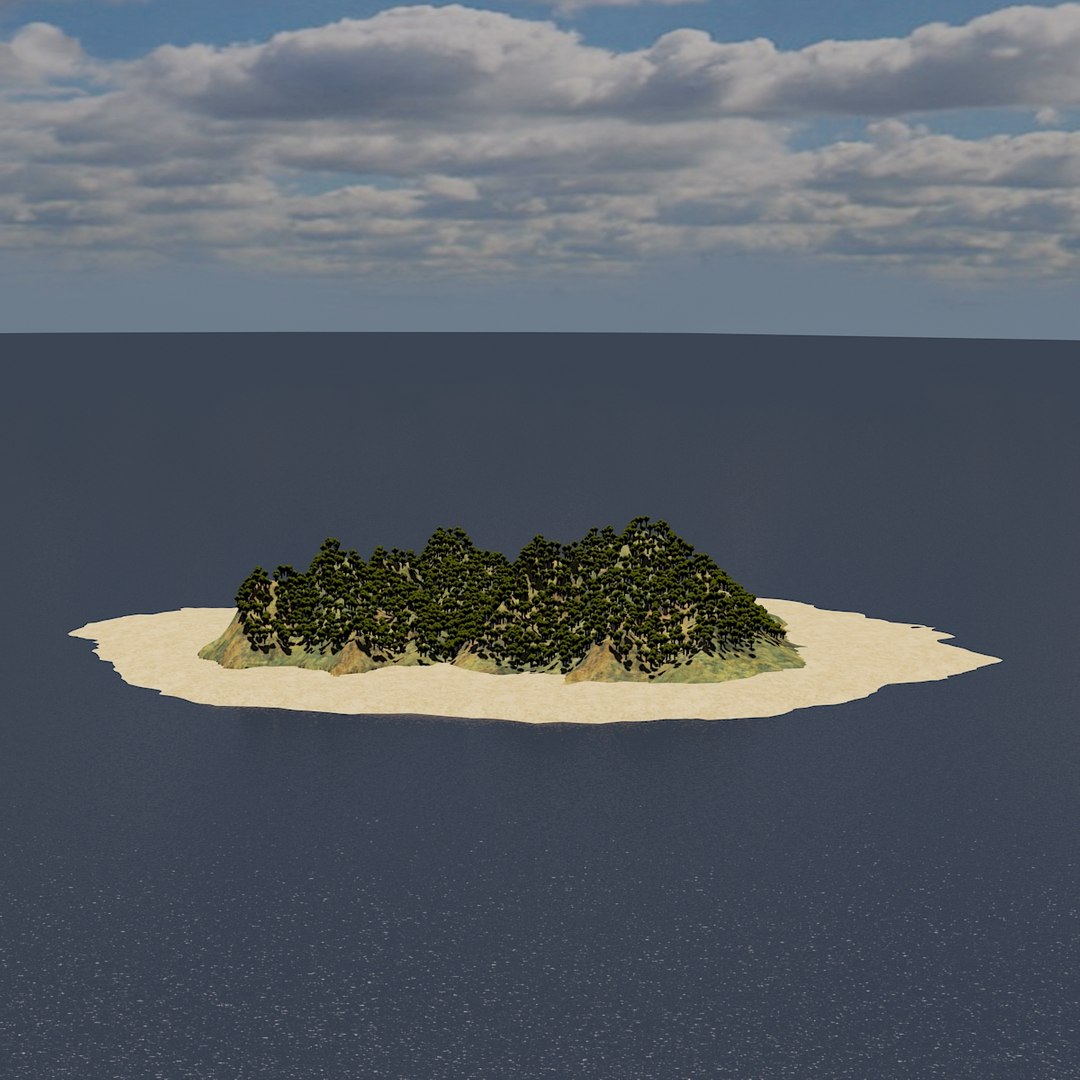 Small island 3D - TurboSquid 1754528
