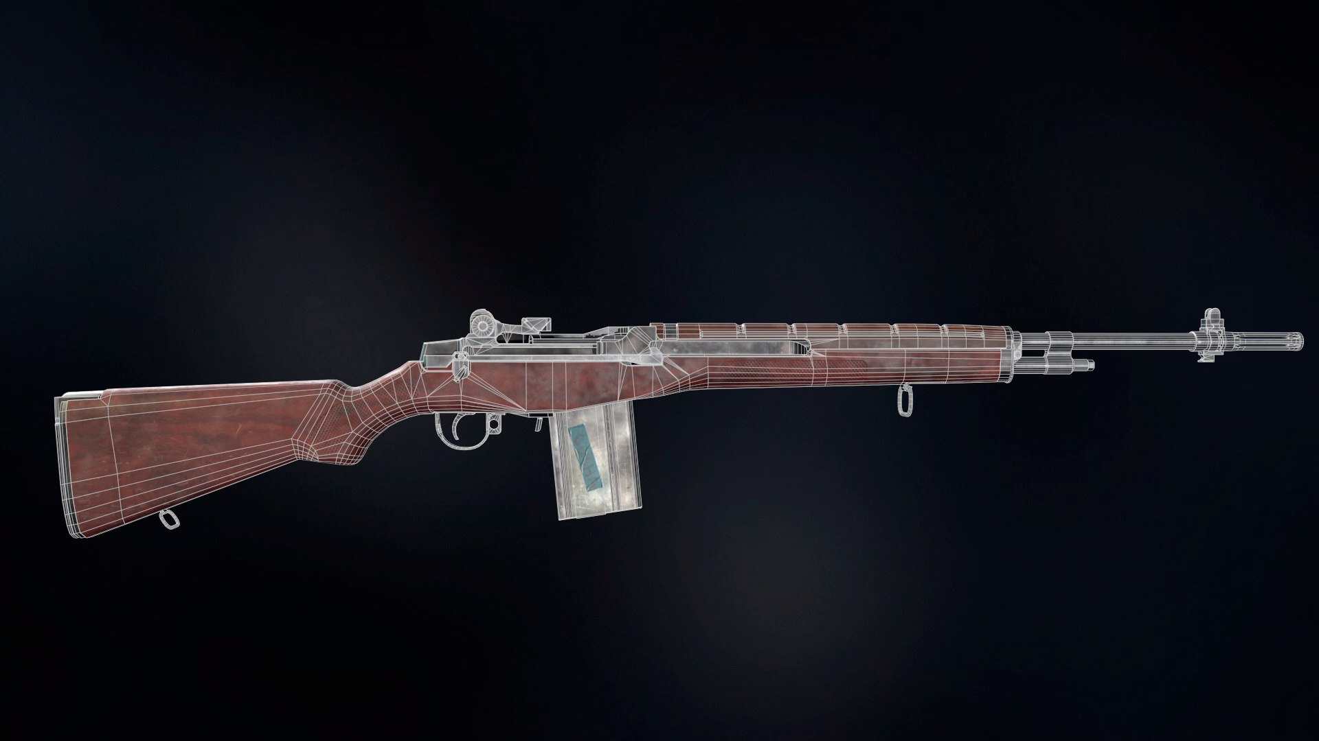 M14 Rifle Game Ready 3D Model - TurboSquid 2052208