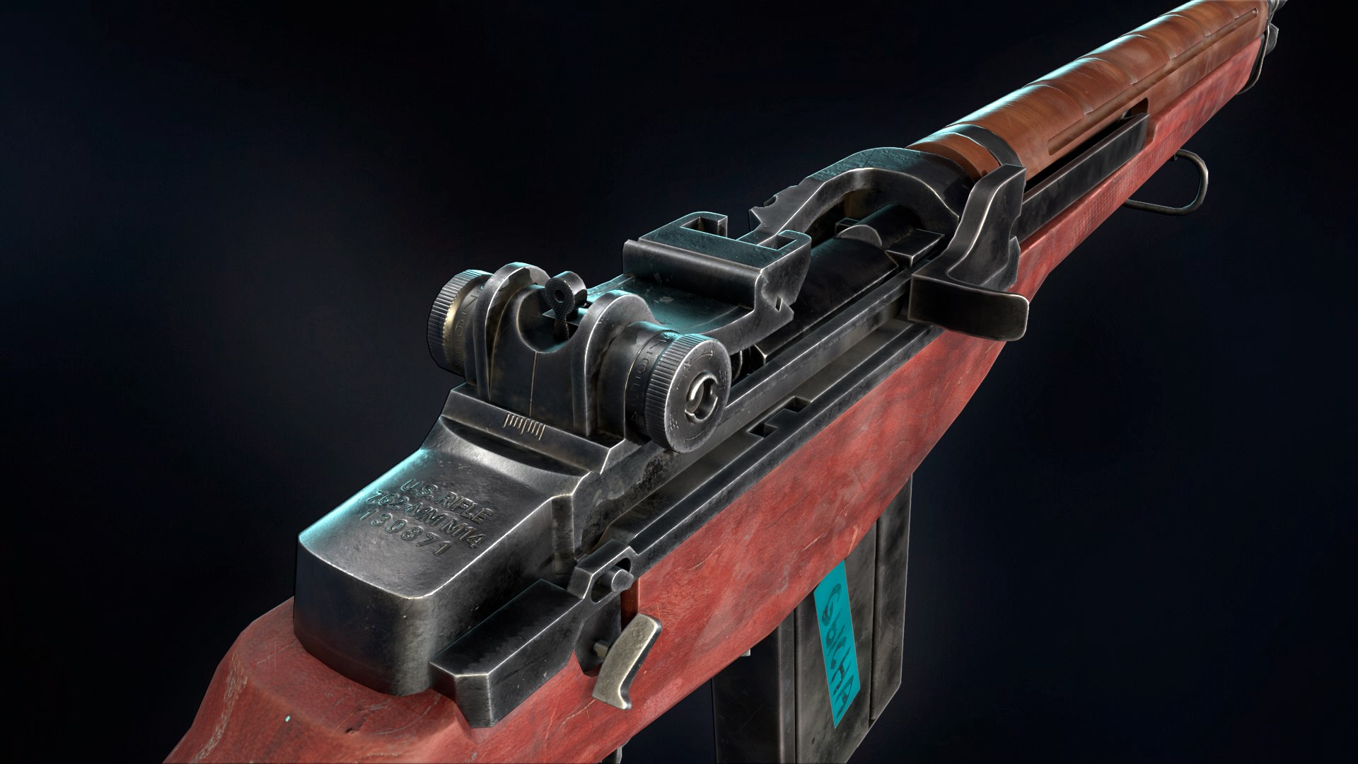 M14 Rifle Game Ready 3D Model - TurboSquid 2052208