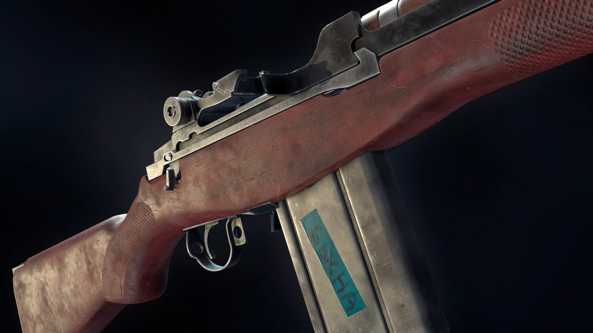 M14 Rifle Game Ready 3D Model - TurboSquid 2052208