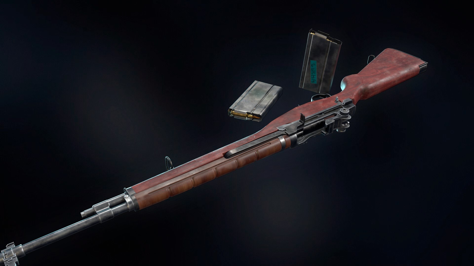 M14 Rifle Game Ready 3D Model - TurboSquid 2052208