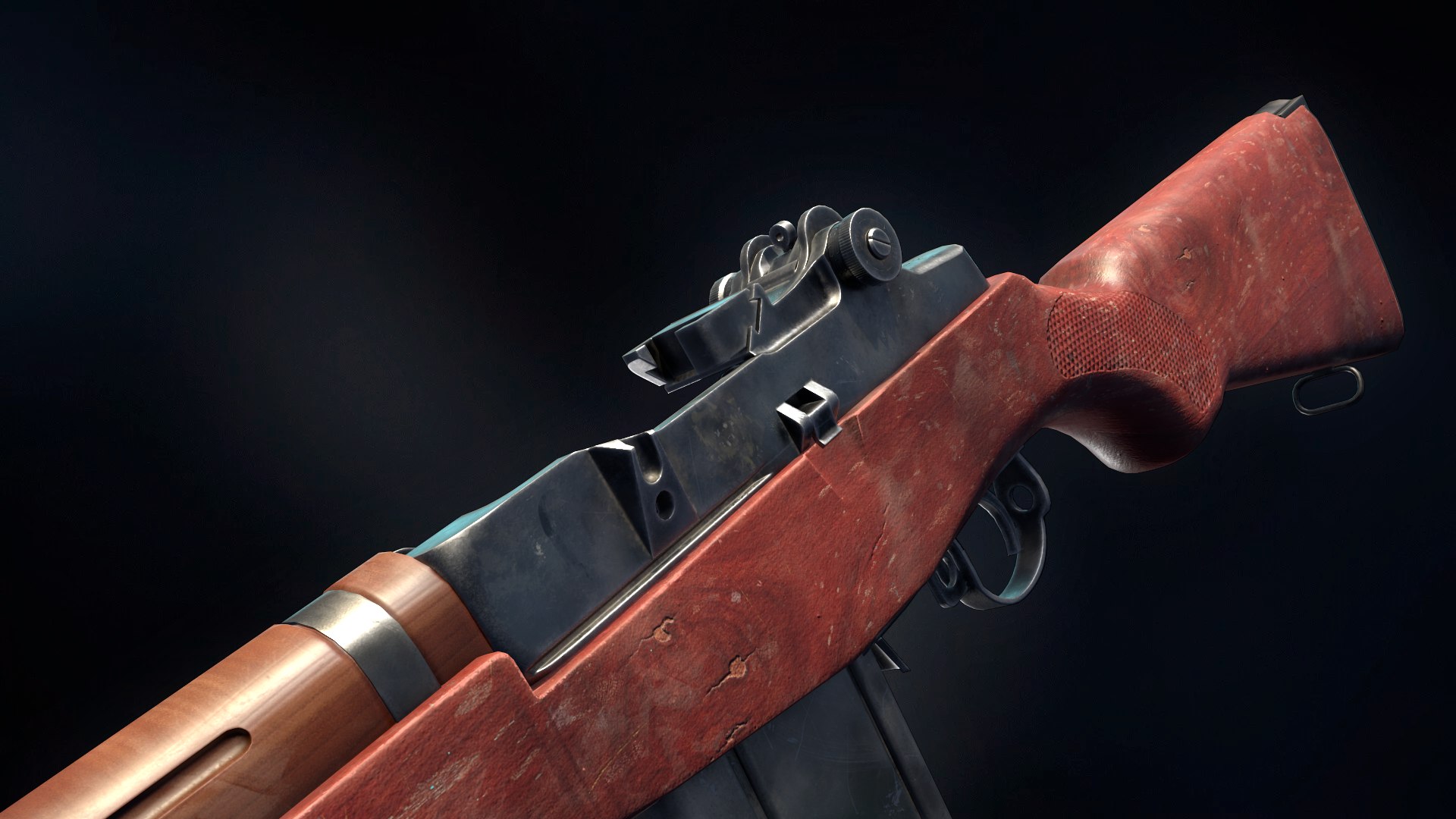 M14 Rifle Game Ready 3D Model - TurboSquid 2052208