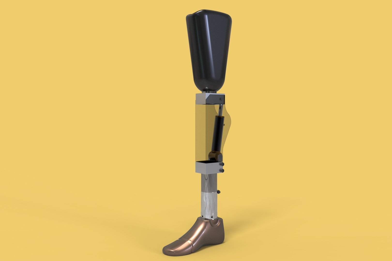 ARTIFICIAL PNEUMATIC PROSTHETIC LEG 3D Model - TurboSquid 2300759
