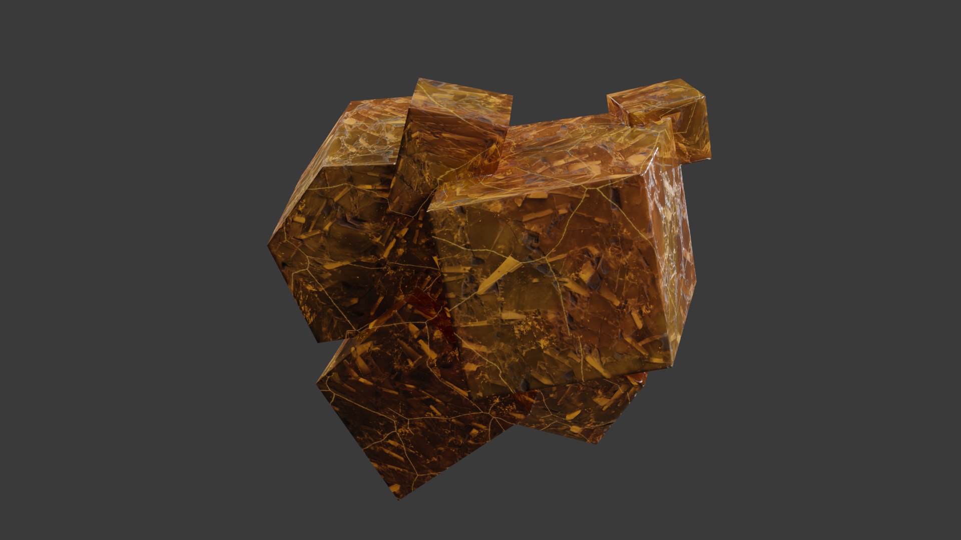 3D Stylized Orange Magic Crystal - TurboSquid 2146274