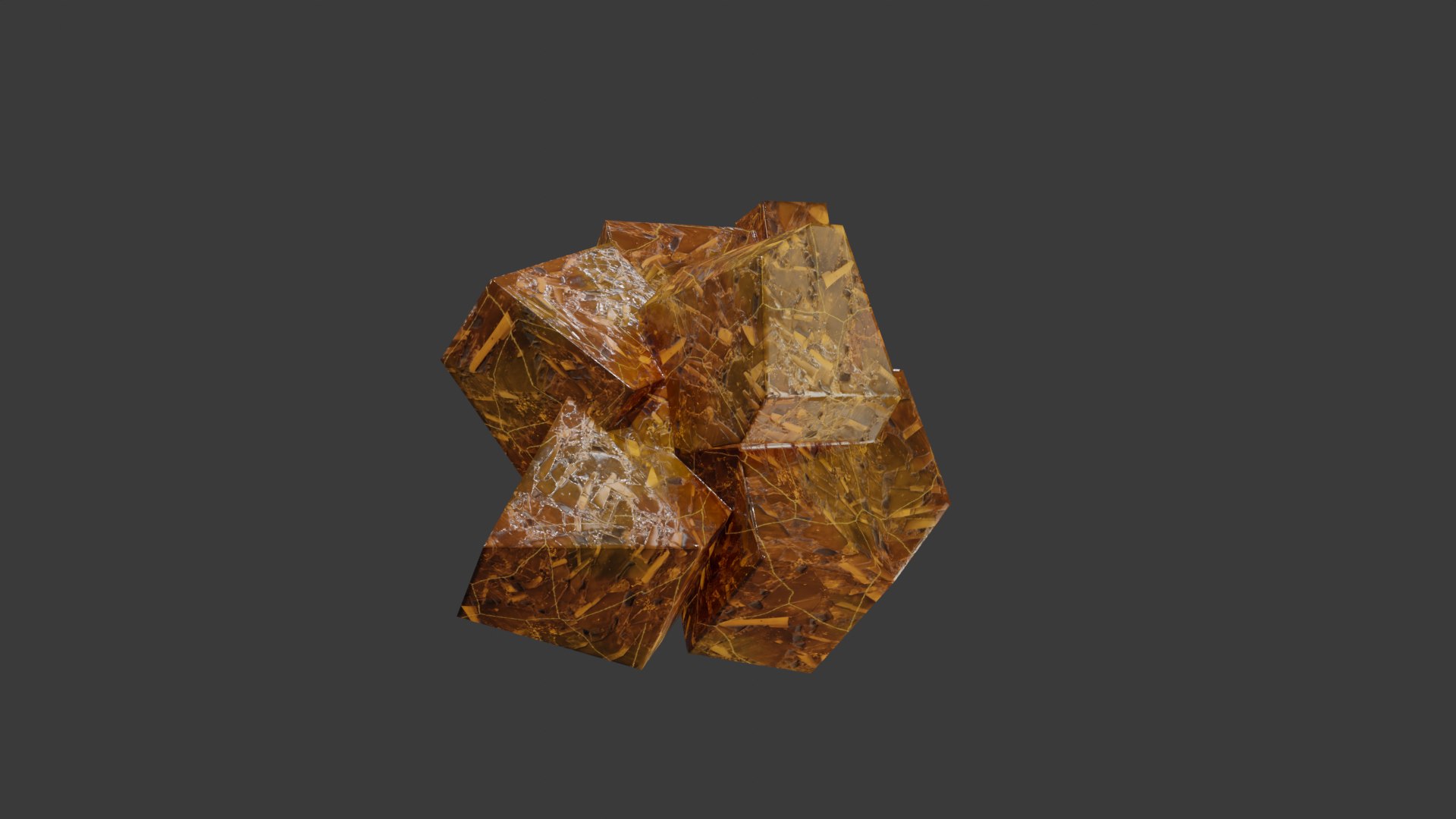 3D Stylized Orange Magic Crystal - TurboSquid 2146274