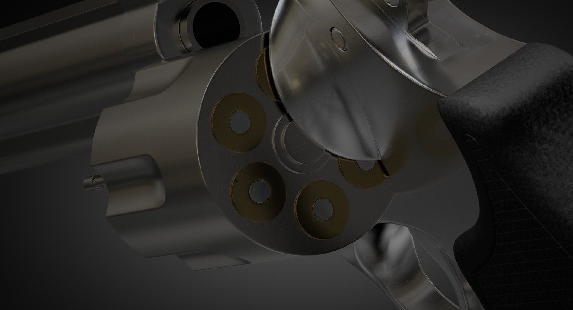 Magnum 44 Revolver 3d Model