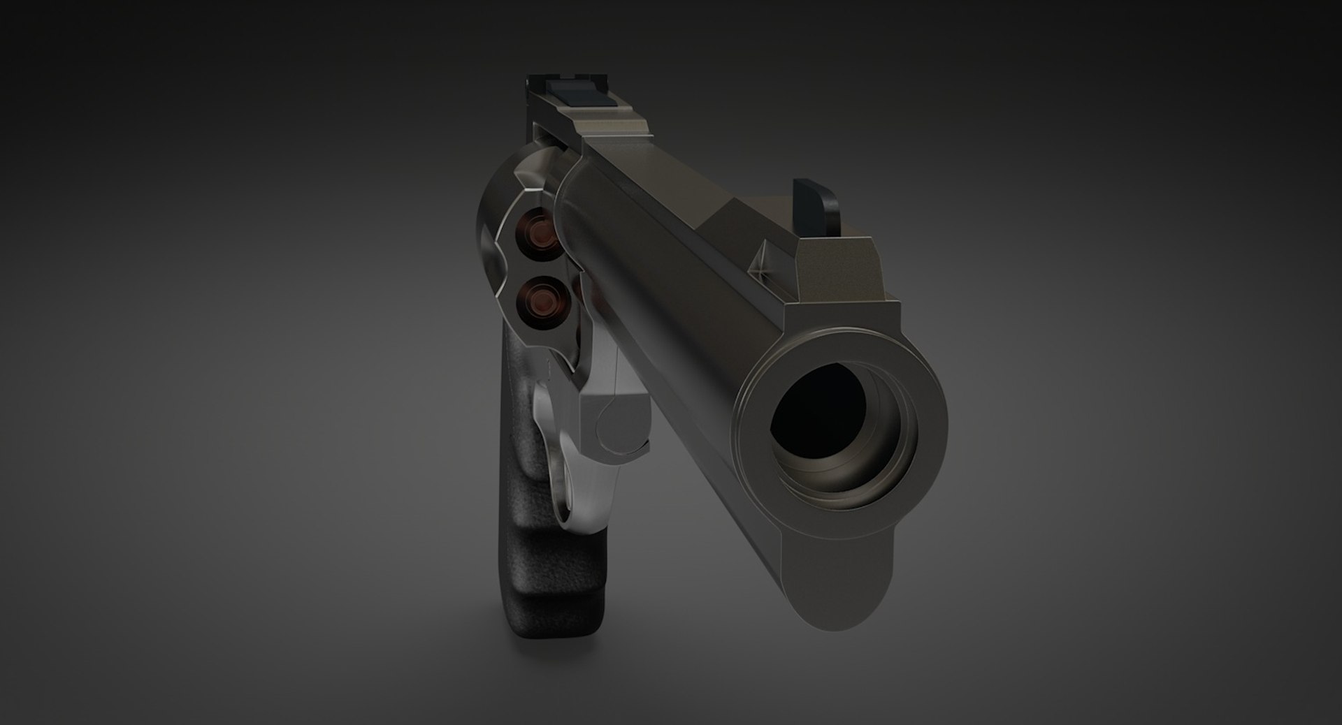 Magnum 44 Revolver 3d Model