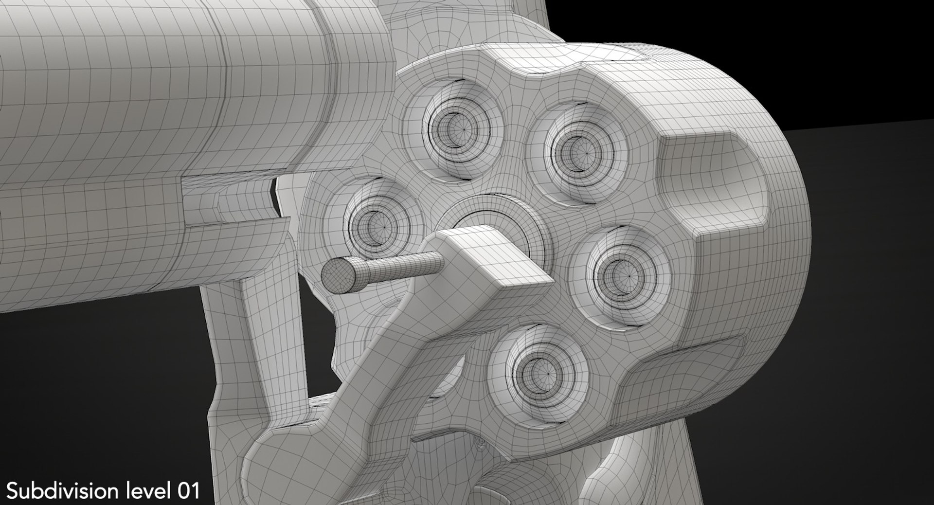 Magnum 44 Revolver 3d Model