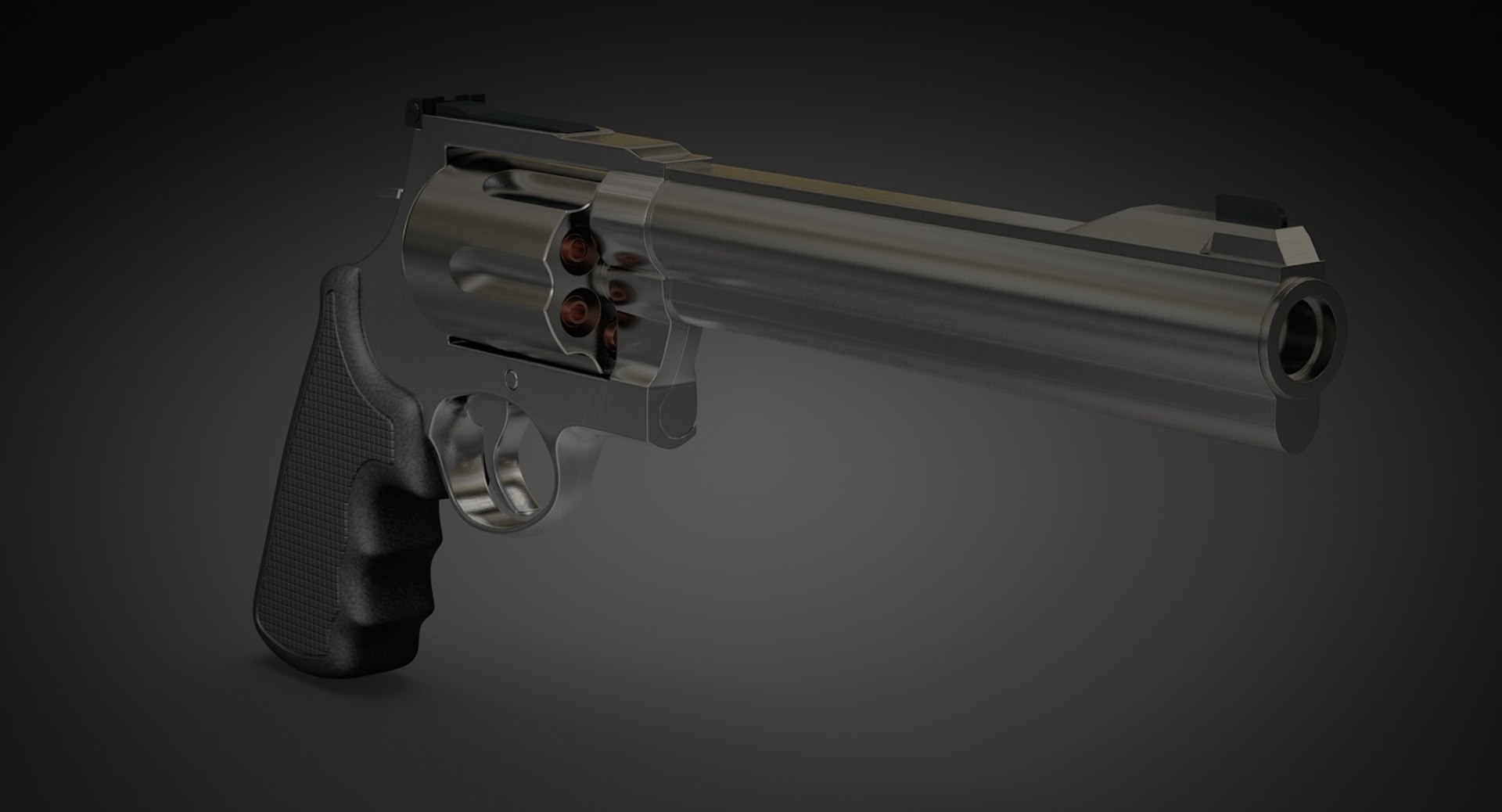 magnum 44 revolver 3d model