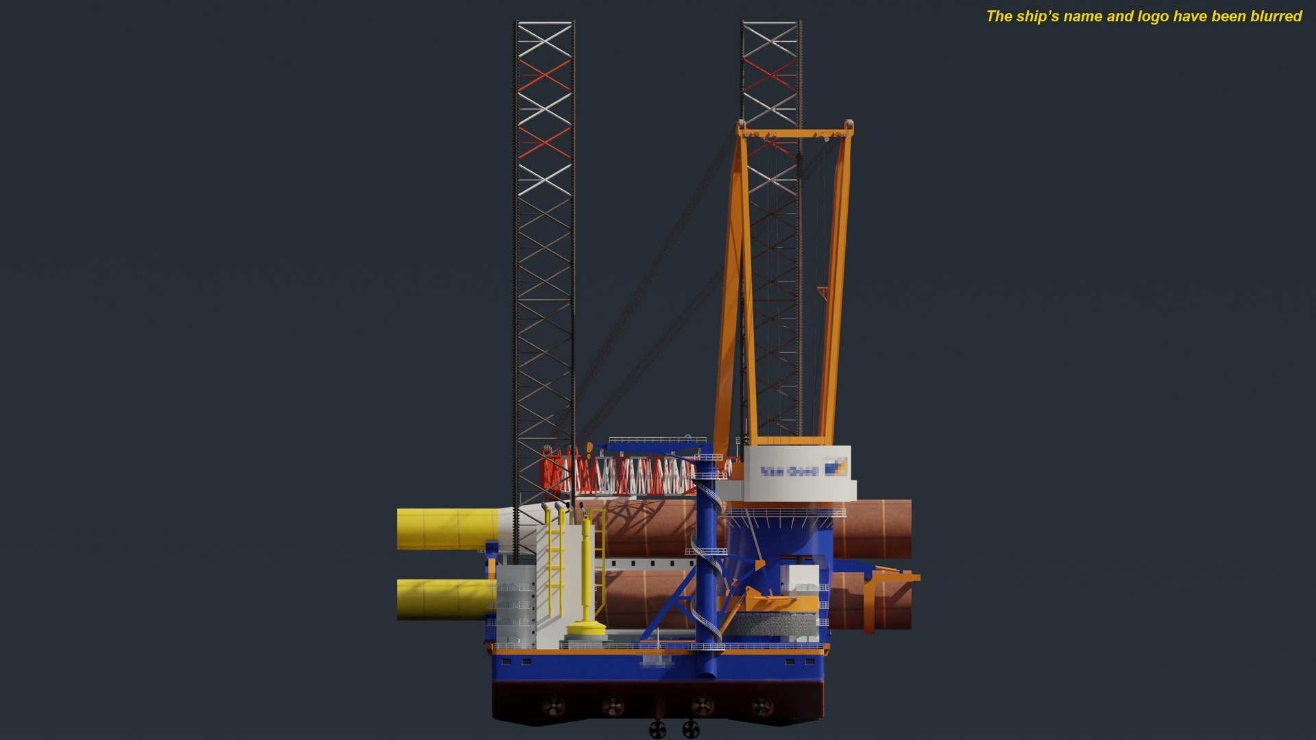 3D Offshore Installation Vessel(1) - TurboSquid 2320697