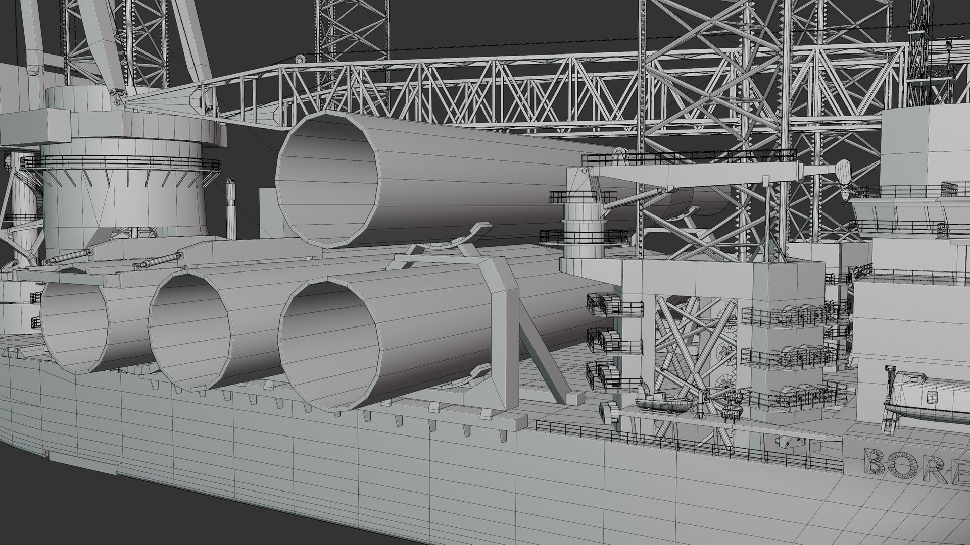 3D Offshore Installation Vessel - TurboSquid 2320697
