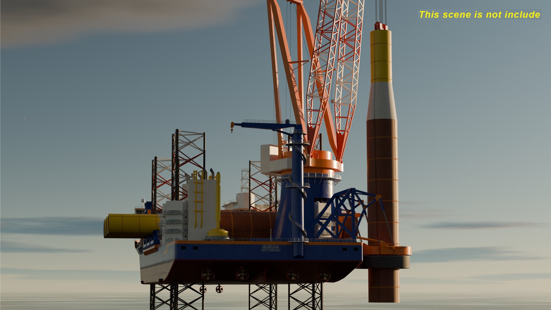 3D Offshore Installation Vessel - TurboSquid 2320697