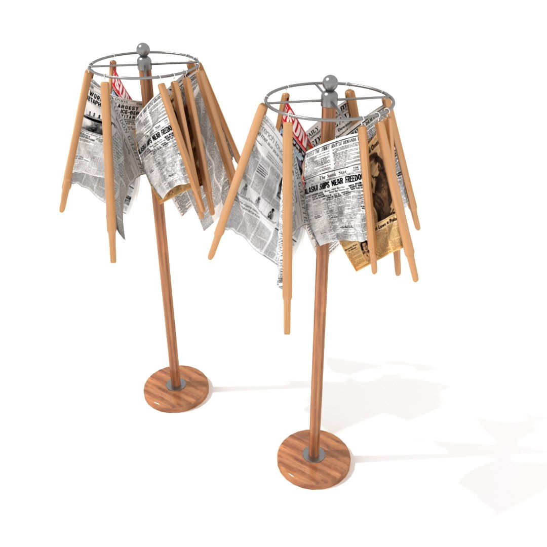 3d Model Newspaper Stand