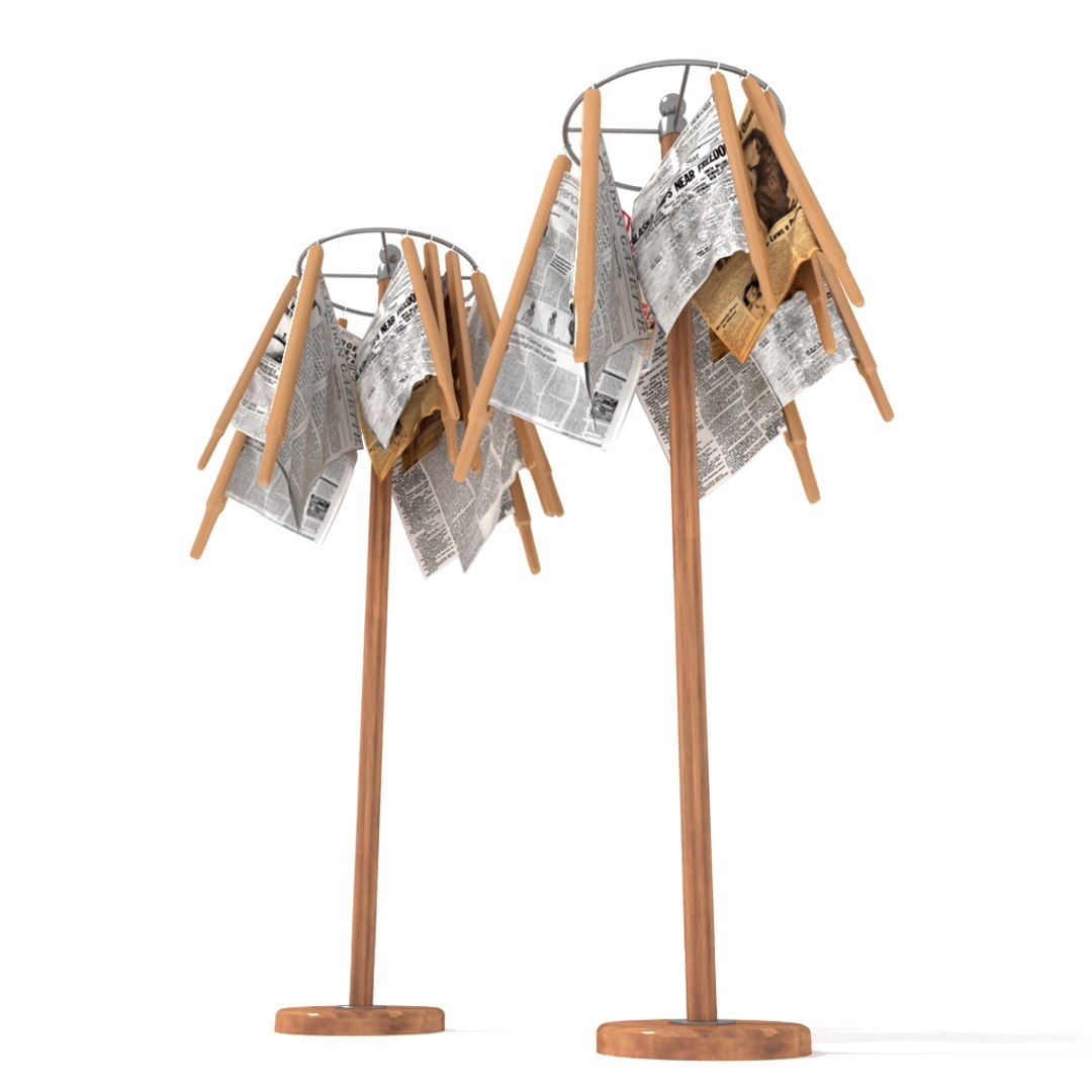 3d Model Newspaper Stand