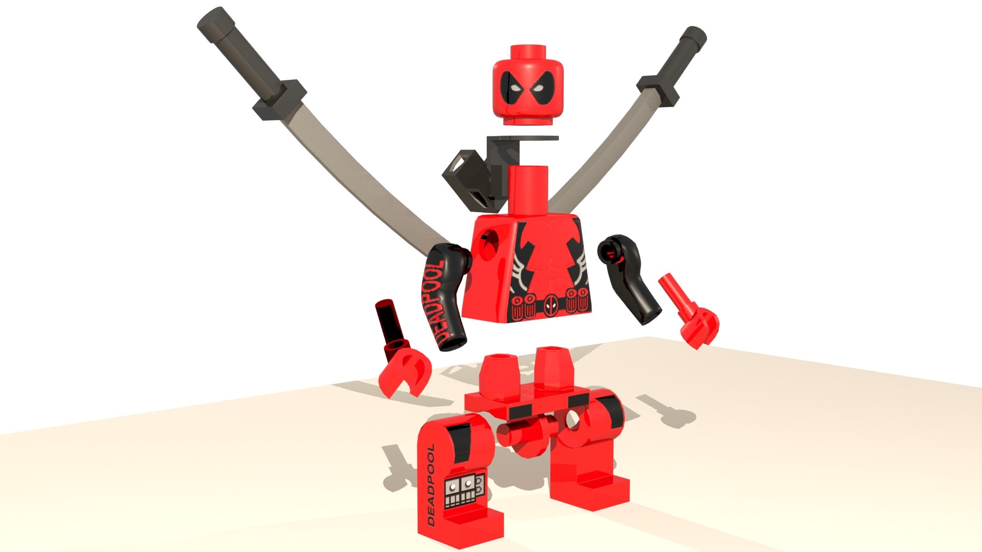 3D Lego Deadpool Character - TurboSquid 1312456