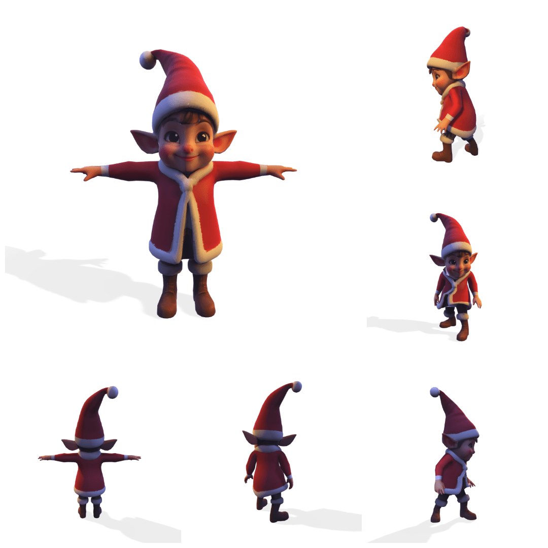 3D Cheerful Elf The Santa Little Helper - TurboSquid 2323802
