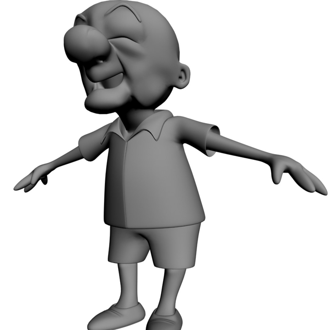 Mister Magoo Rigged 3d Model
