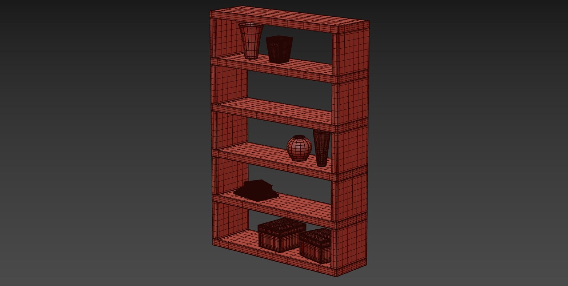 Wooden Shelf Set 3D Model - TurboSquid 1849939
