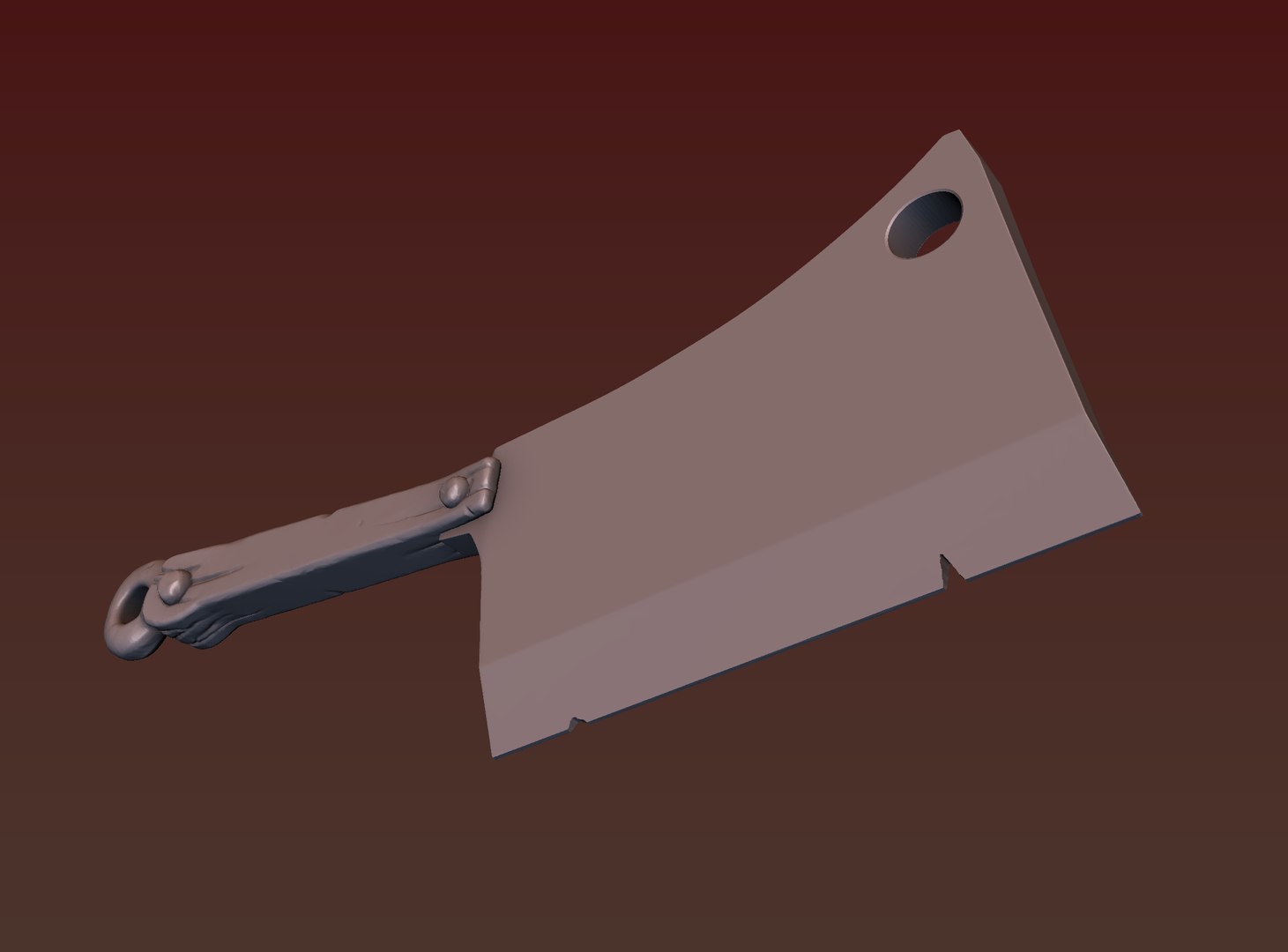 3D Butcher Ax - TurboSquid 1875970