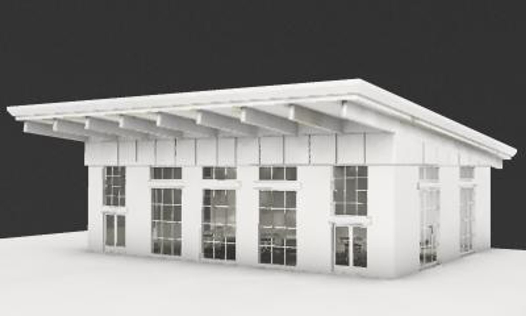 3d Model Of Farmers Market Center