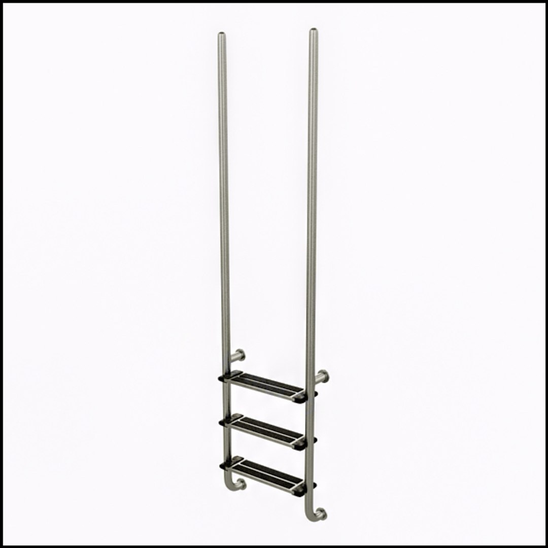 Ladder Steps Swimming Pool 3d Obj