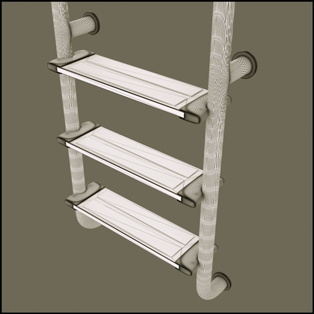 Ladder Steps Swimming Pool 3d Obj