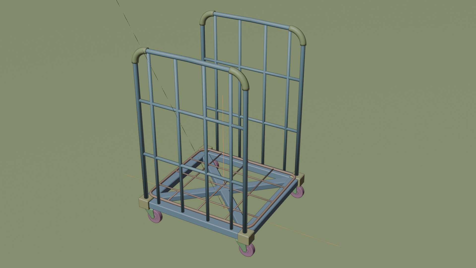 Bank Trolley 3D - TurboSquid 2176176