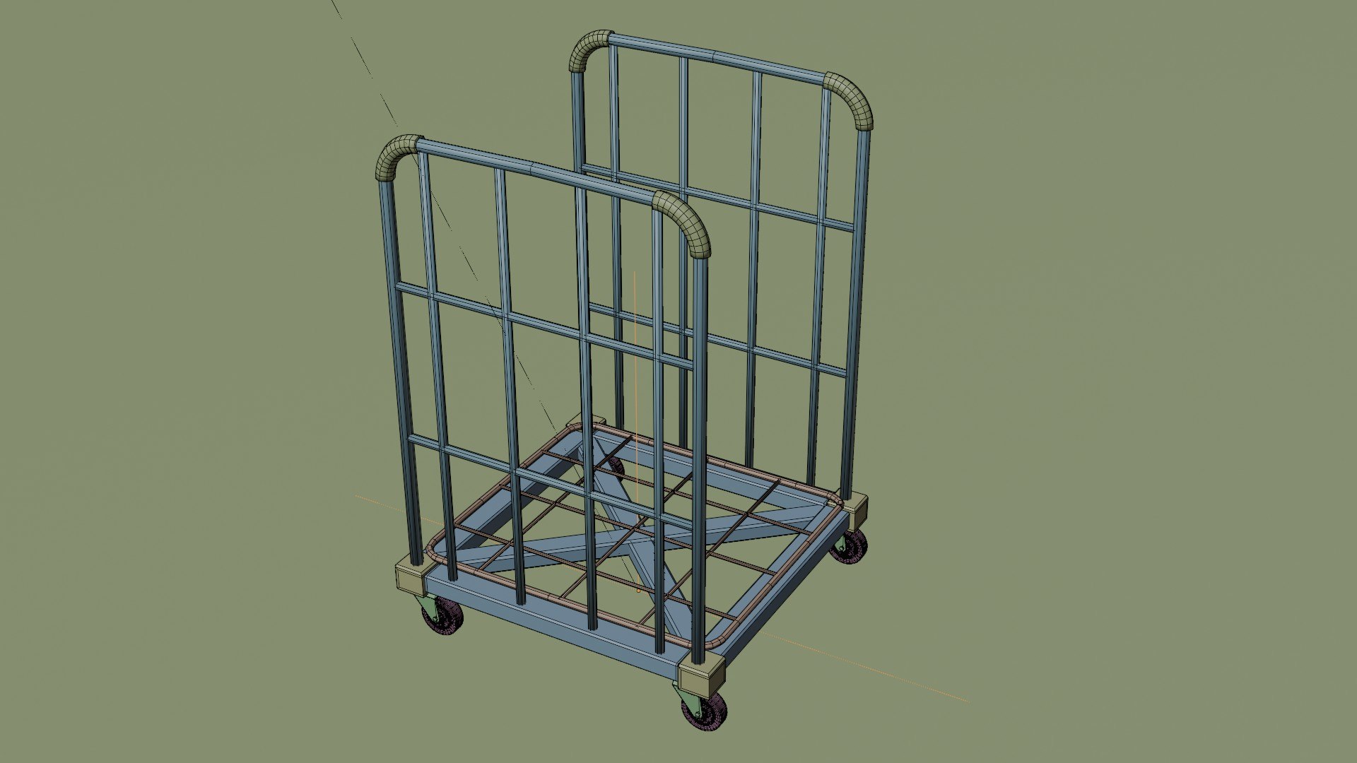 Bank Trolley 3D - TurboSquid 2176176