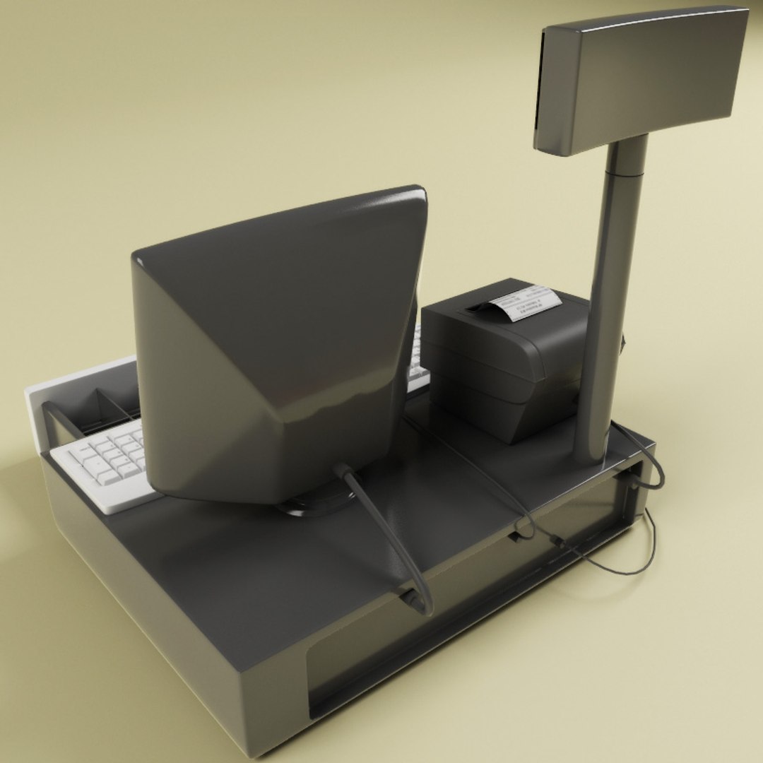 3d Cash Register Model
