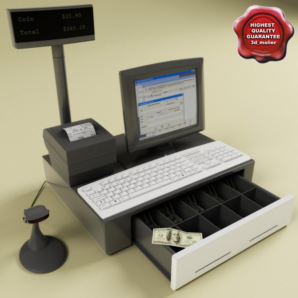 Cash Register 3D Models for Download | TurboSquid