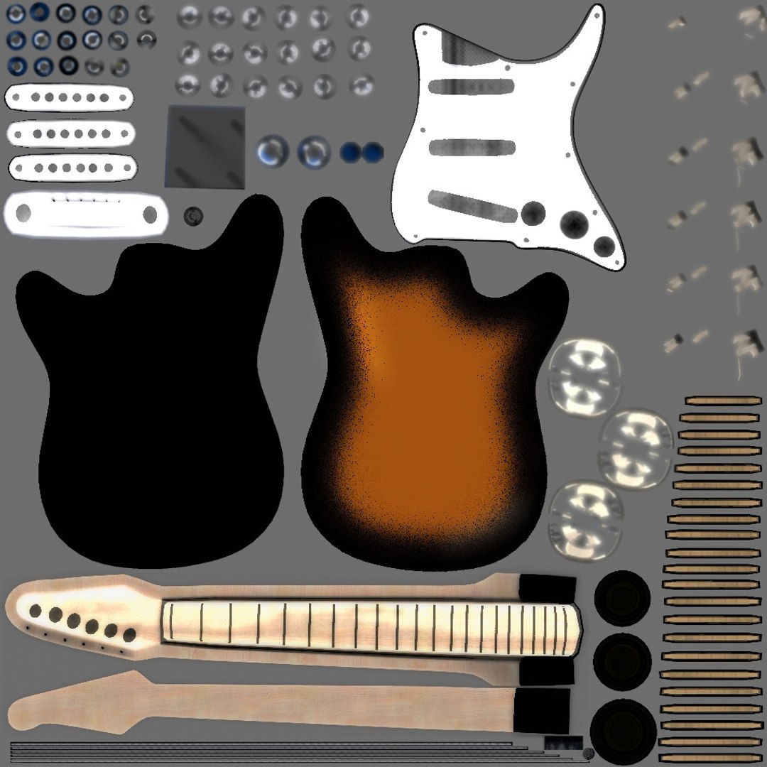 3d Electric Guitar