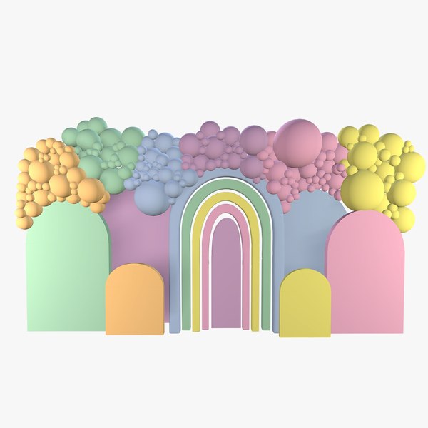 3d background gender baby party 3D model - TurboSquid 1976128