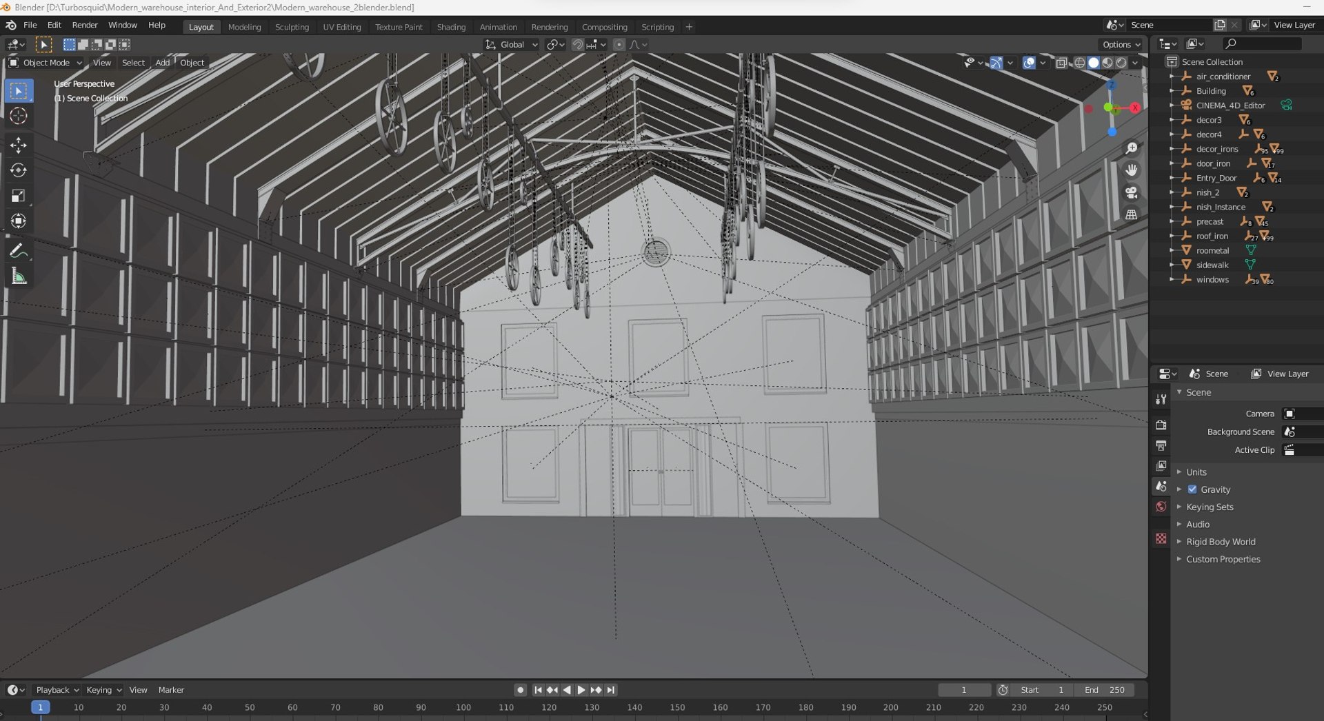 3D Model Modern Warehouse Interior And Exterior 2 - TurboSquid 2115200