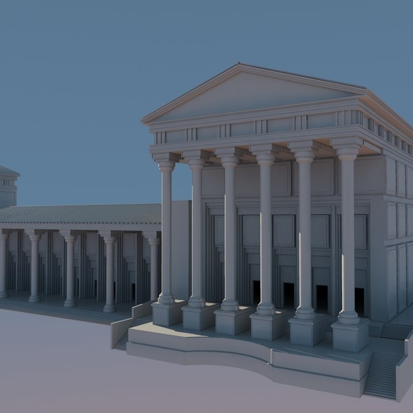 3ds max ancient greek palace