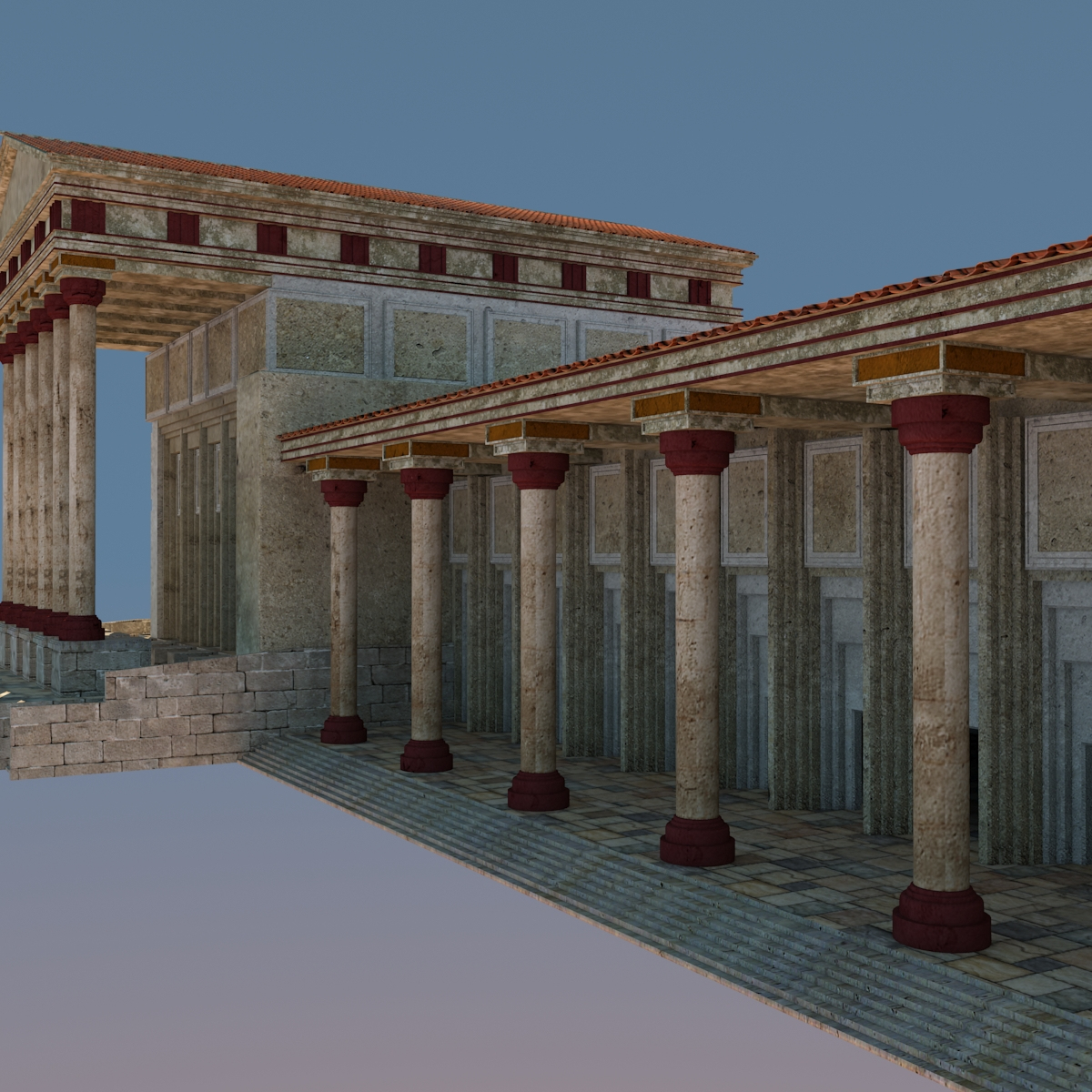 3ds max ancient greek palace