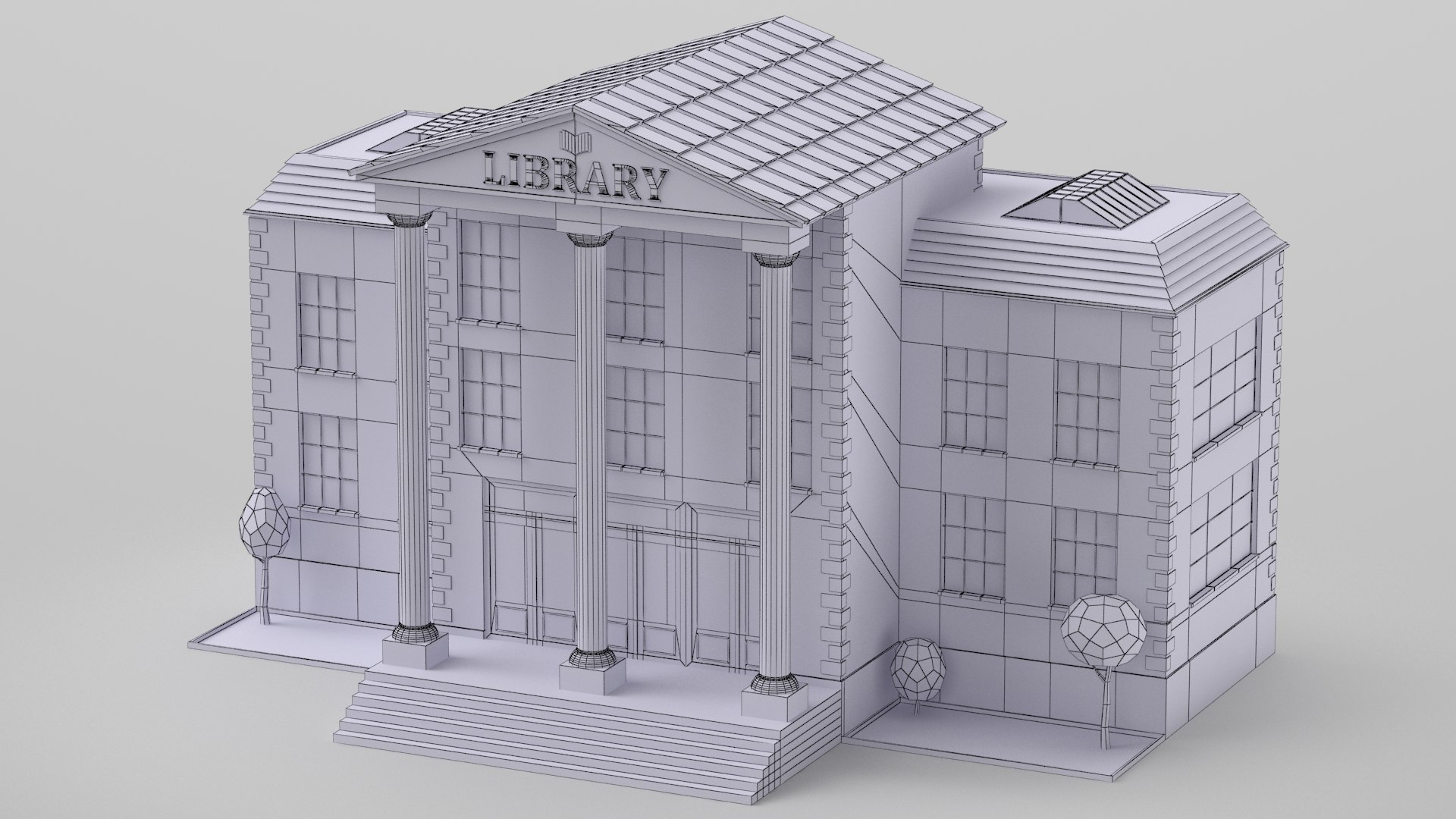 3D Low Poly Cartoon Library - TurboSquid 1823462