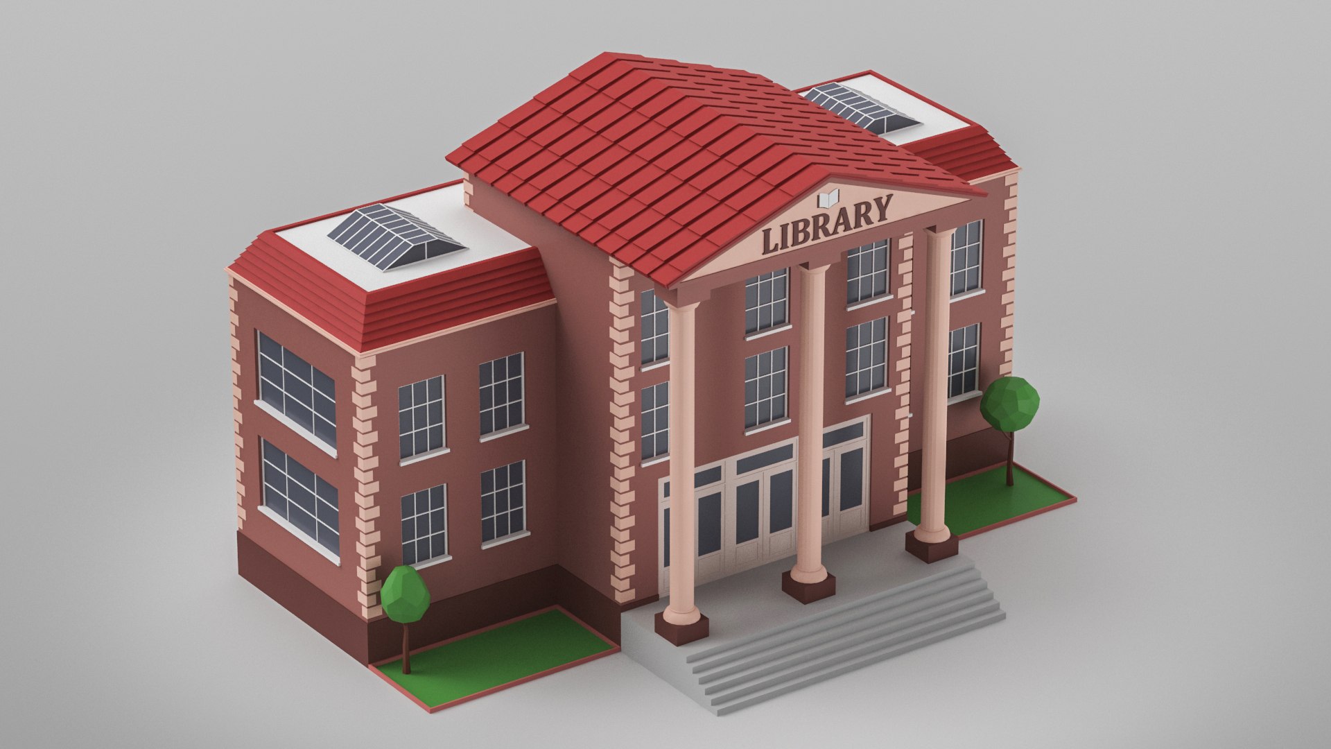 3D Low Poly Cartoon Library - TurboSquid 1823462