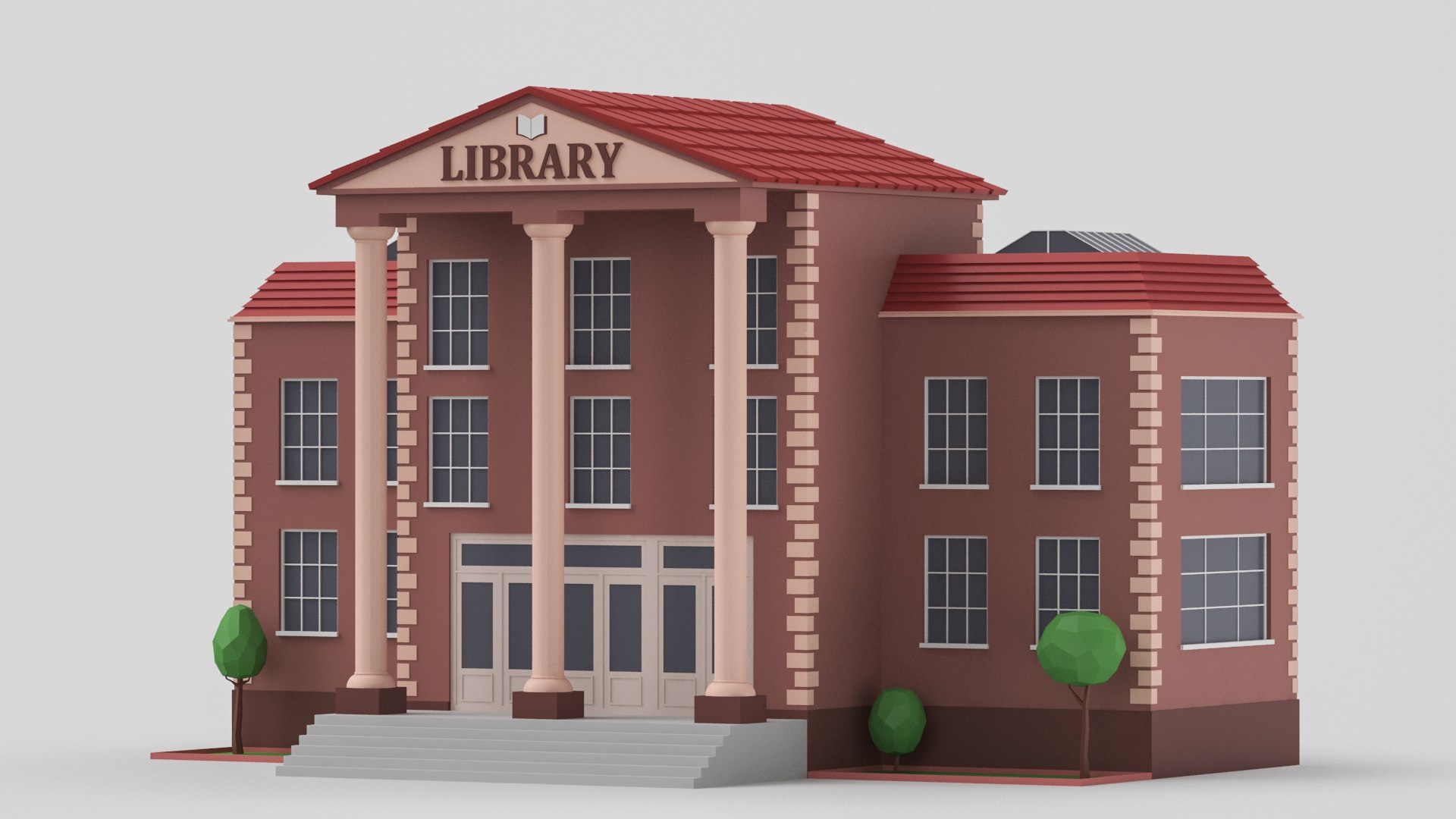 3D Low Poly Cartoon Library - TurboSquid 1823462